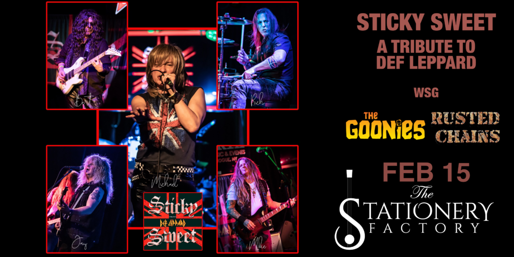 Sticky Sweet - Def Leppard Tribute - Stationery Factory